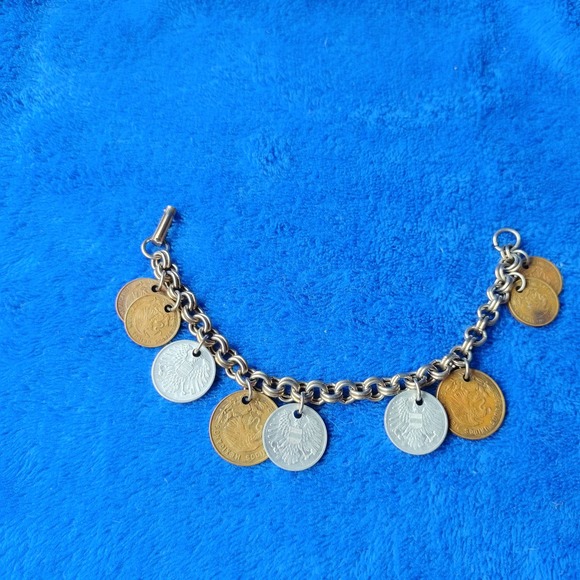 No Brand | Jewelry | Vintage Mexican Foreign Coin Charm Silver Toned ...